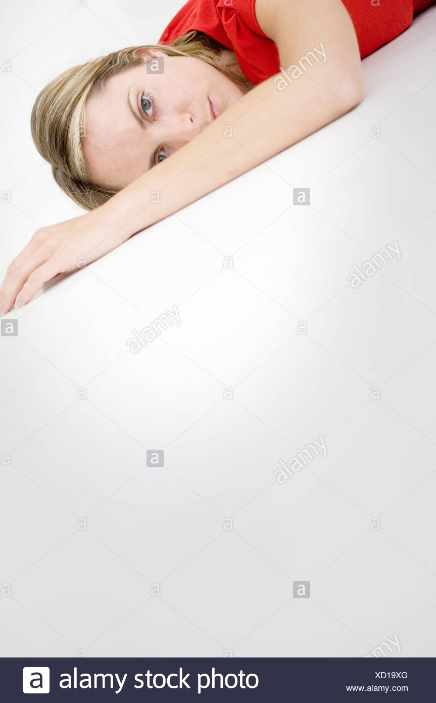 Woman Female Laying Down Floor 20s Stock Photos & Woman Female Laying ...