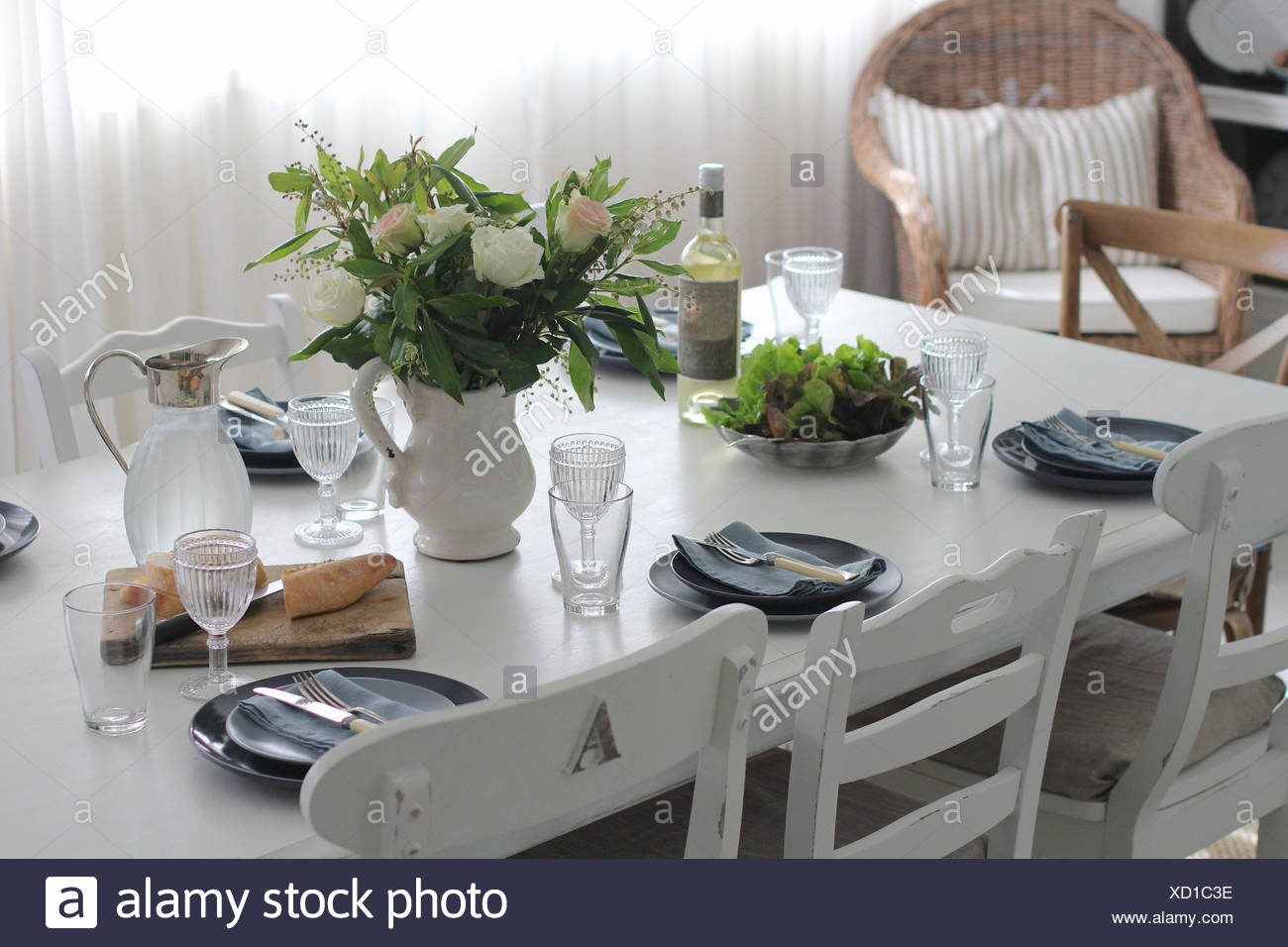 Table Set For Lunch Stock Photos & Table Set For Lunch Stock Images - Alamy