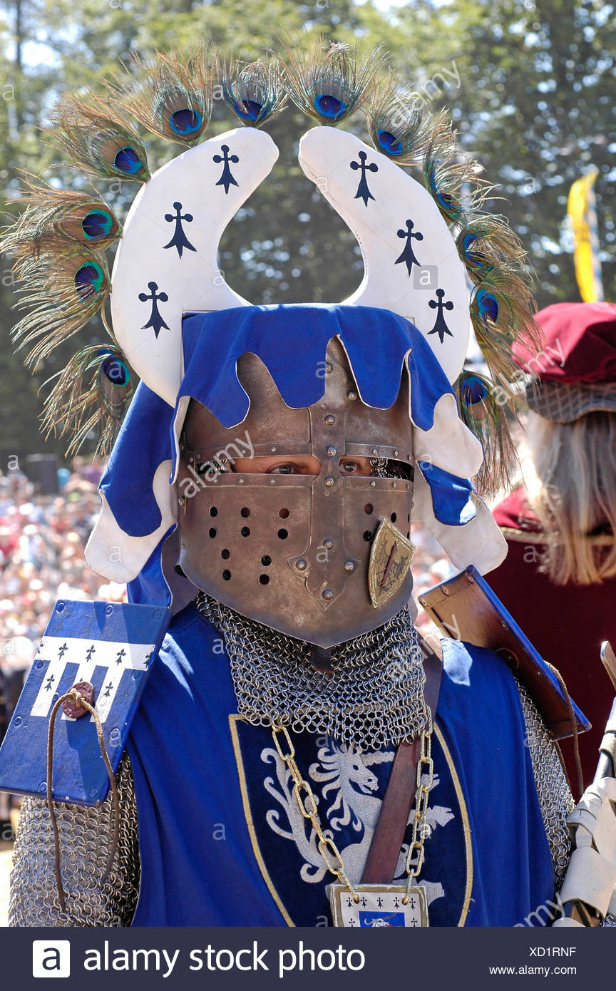 Blue Medieval Knight In Armor High Resolution Stock Photography and ...