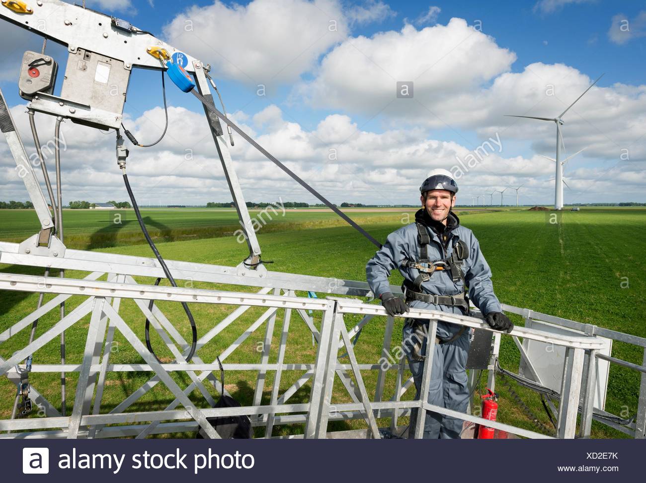 Maintenance Of Wind Turbine High Resolution Stock Photography and ...