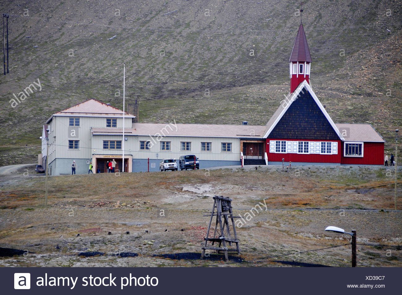 Spitsbergen Svalbard Longyearbyen Church High Resolution Stock ...