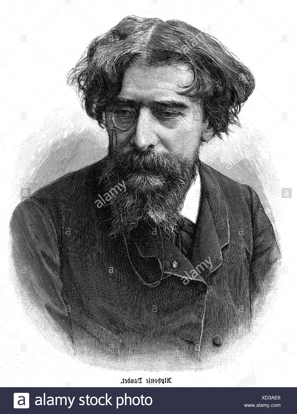 Alphonse Daudet French Writer 1840 1897 Stock Photos & Alphonse Daudet ...