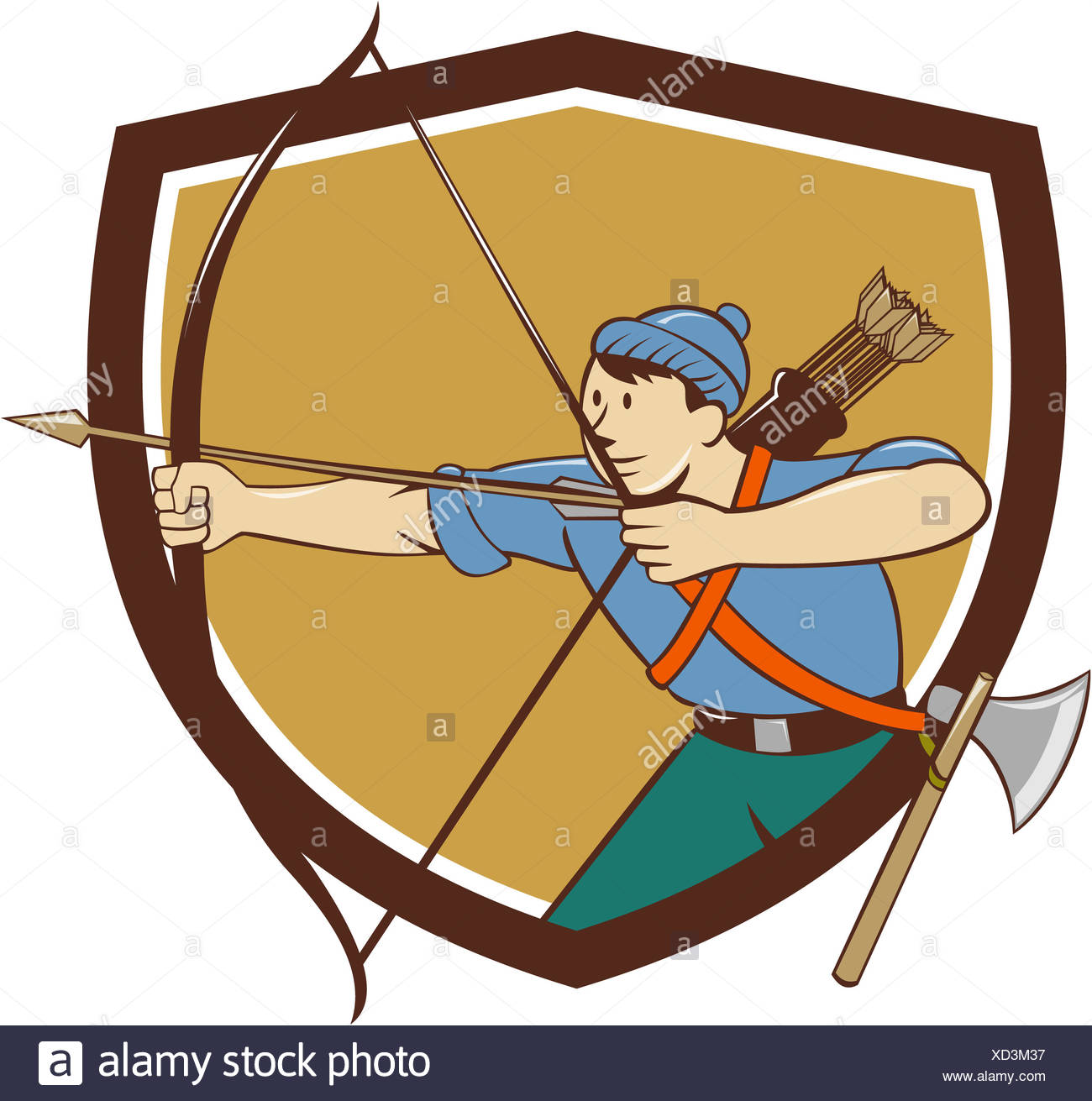 Archer Cartoon High Resolution Stock Photography and Images - Alamy