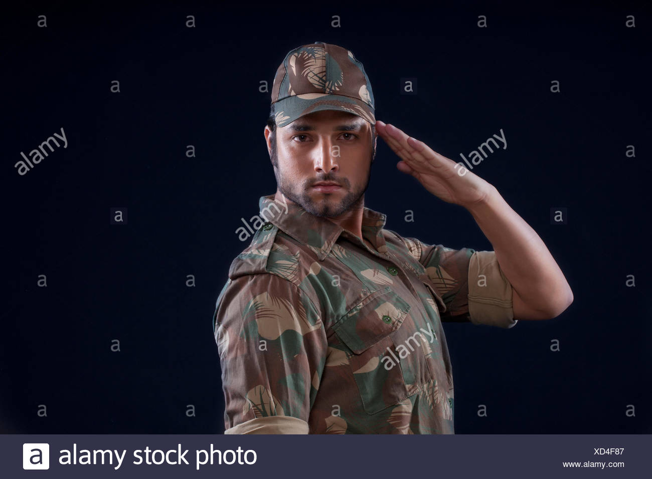 Indian Soldier Saluting High Resolution Stock Photography and Images ...
