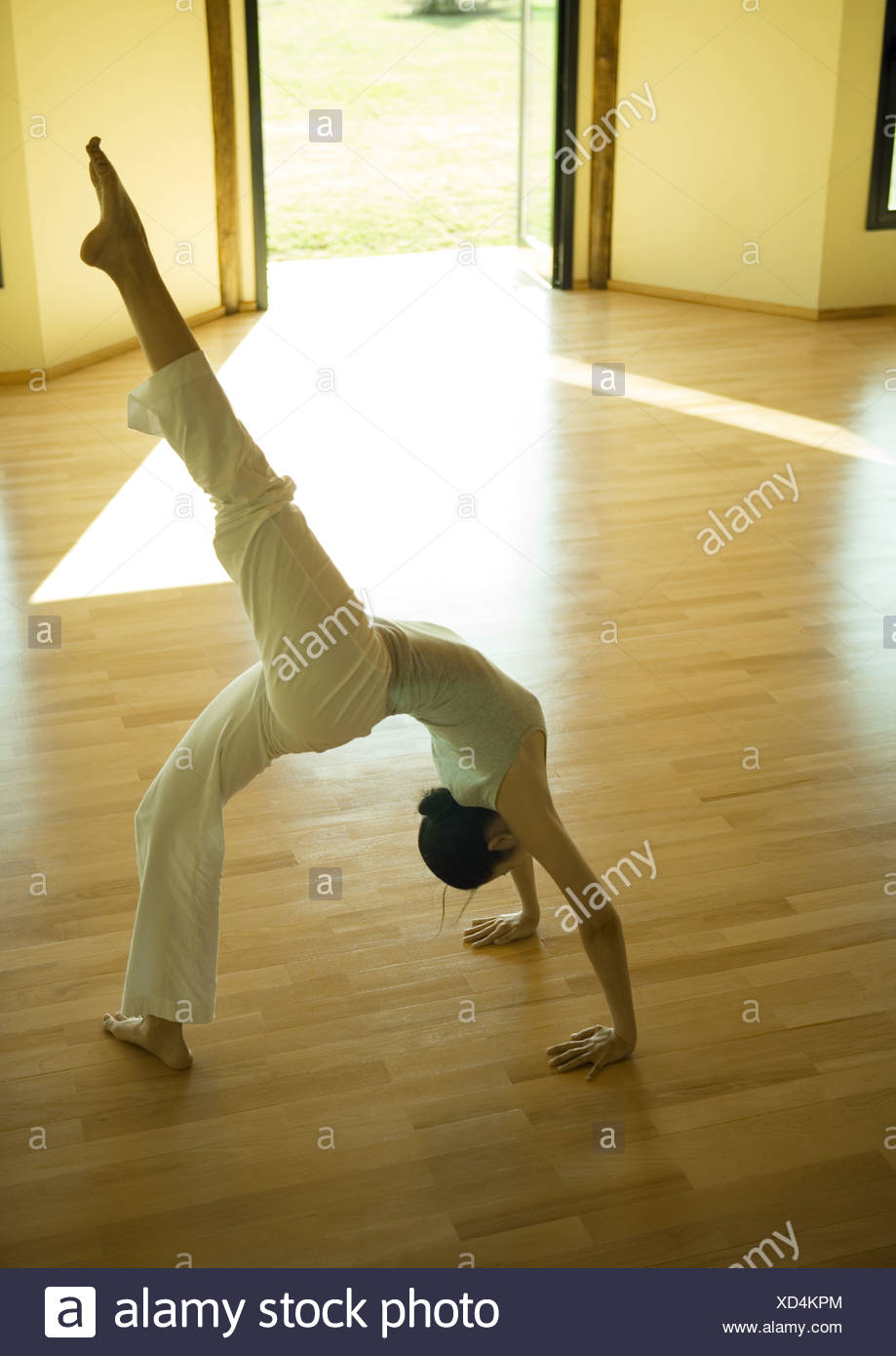One Leg Position High Resolution Stock Photography and Images - Alamy