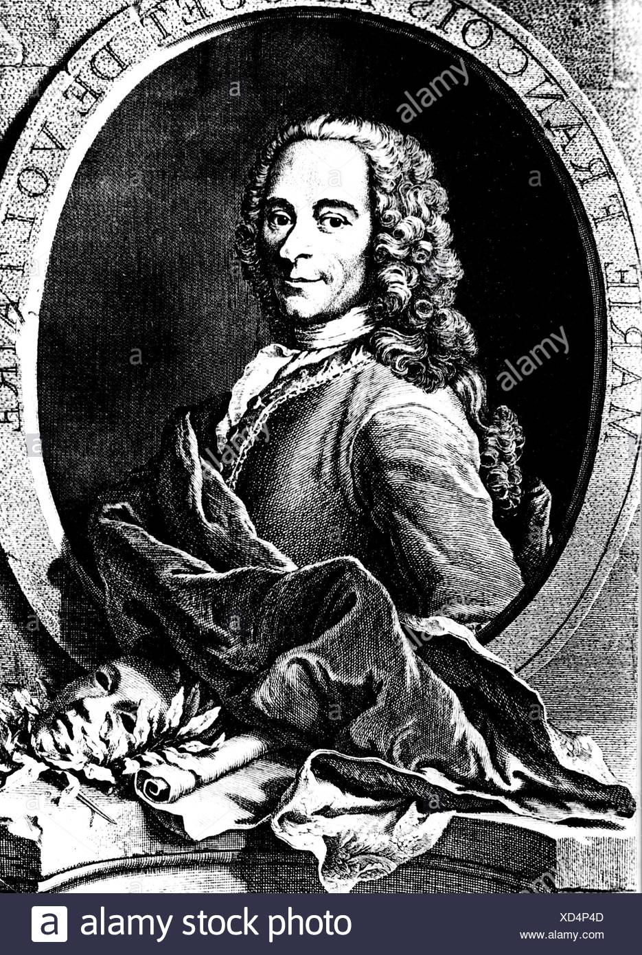 Voltaire Portrait Black and White Stock Photos & Images - Alamy