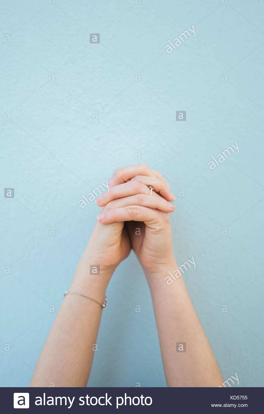 Clasped Fingers Stock Photos & Clasped Fingers Stock Images - Alamy