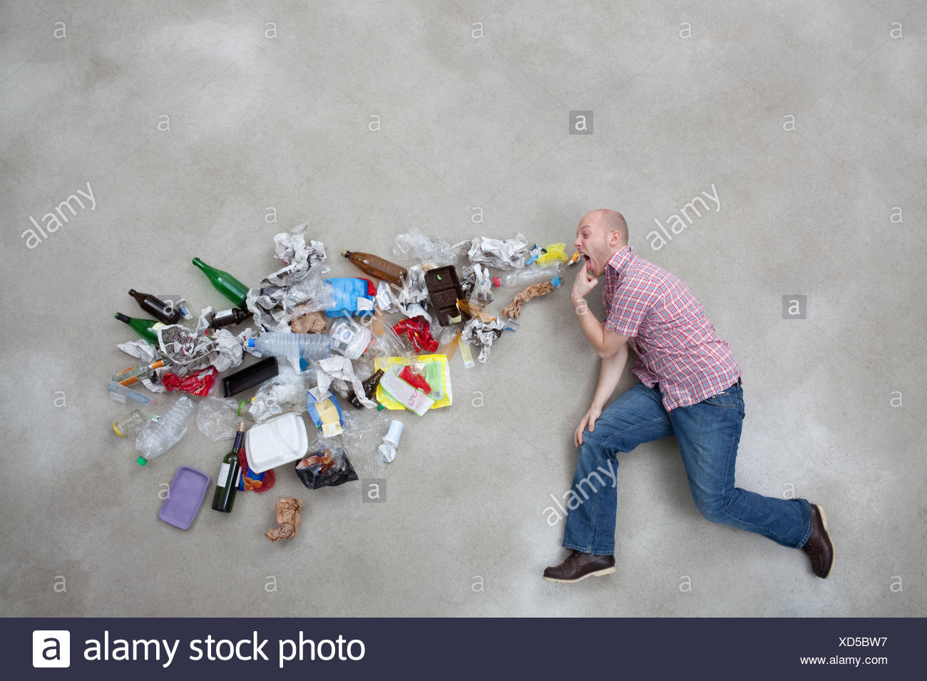 Man And Garbage High Resolution Stock Photography and Images - Alamy