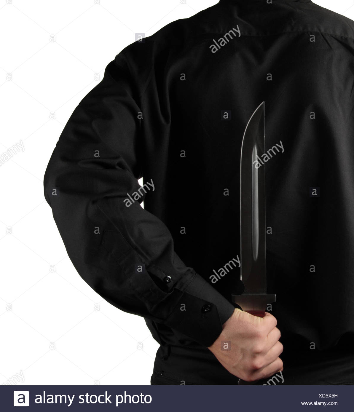 Businessman Holding Knife Behind Back High Resolution Stock Photography ...