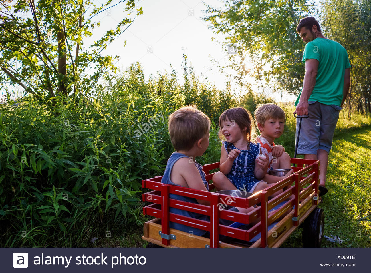 Child Wagon Pulling High Resolution Stock Photography and Images - Alamy