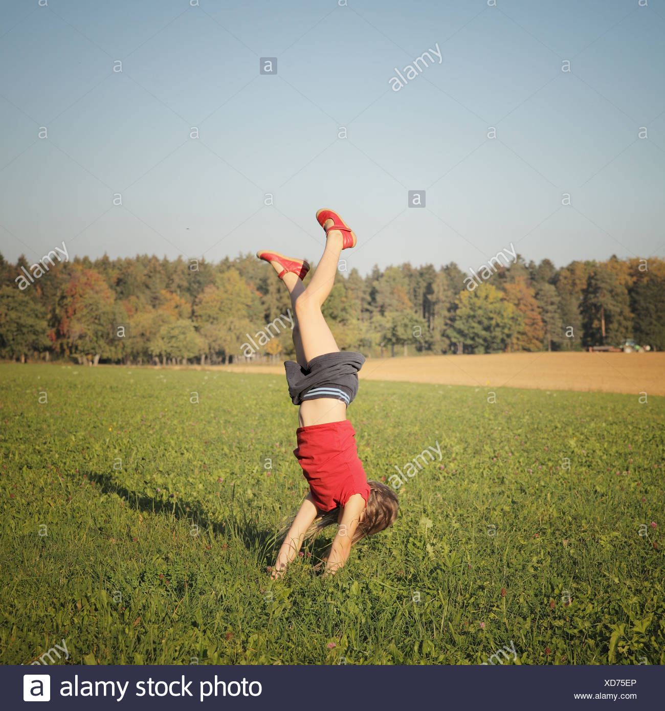 Handstand Child Stock Photos & Handstand Child Stock Images - Alamy
