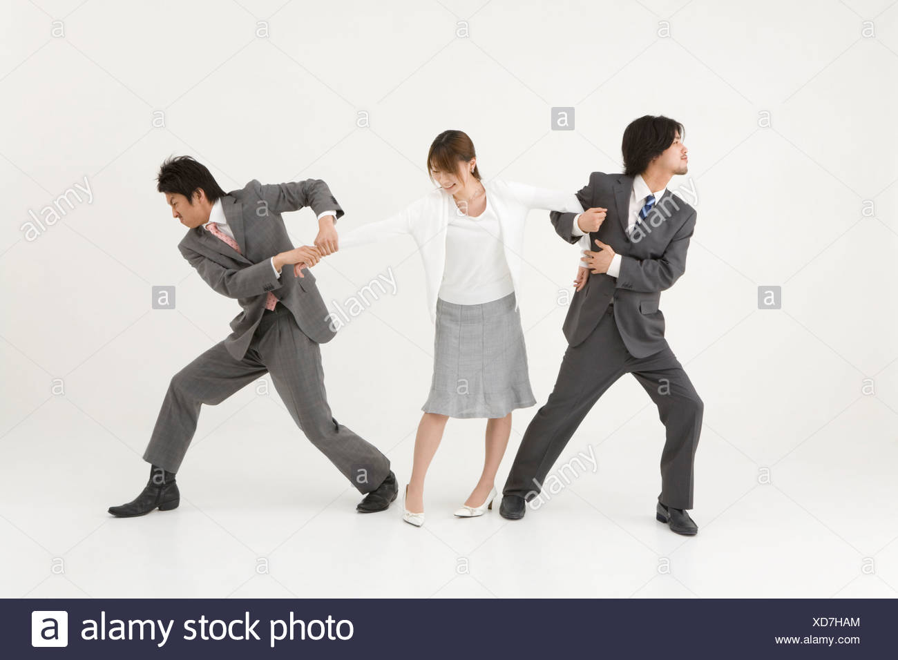 Three Business People Fighting High Resolution Stock Photography and ...