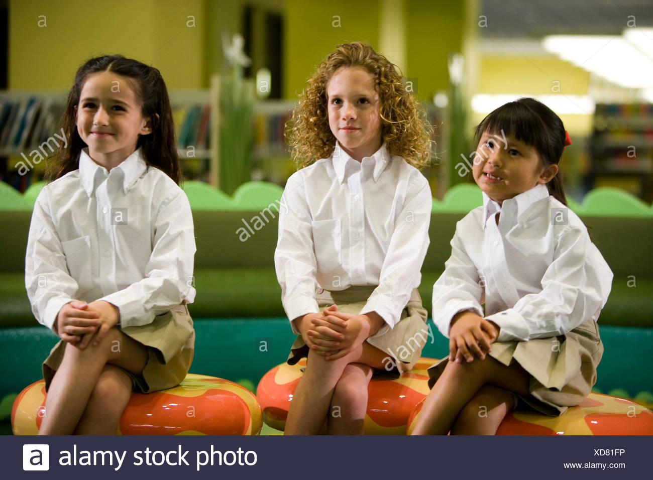 Three Girls School Uniform Legs Stock Photos & Three Girls School ...