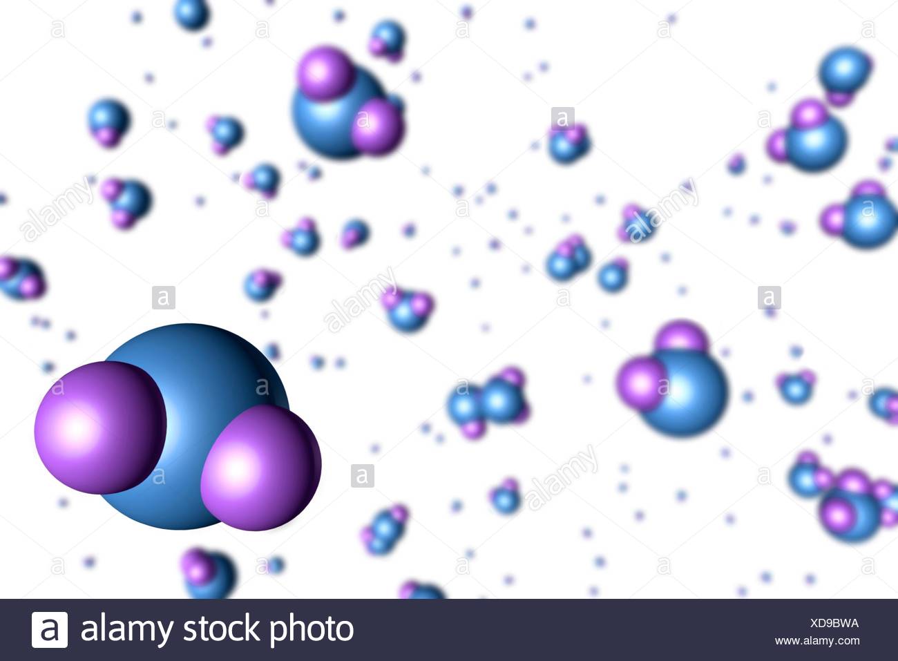 Chemical Structure Water Molecule H2o High Resolution Stock Photography ...
