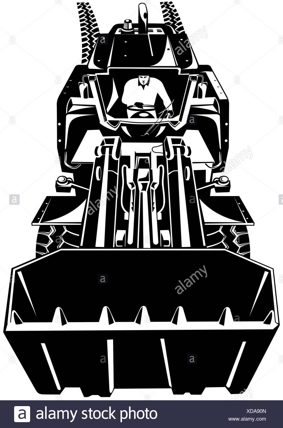 Loader Black and White Stock Photos & Images - Alamy