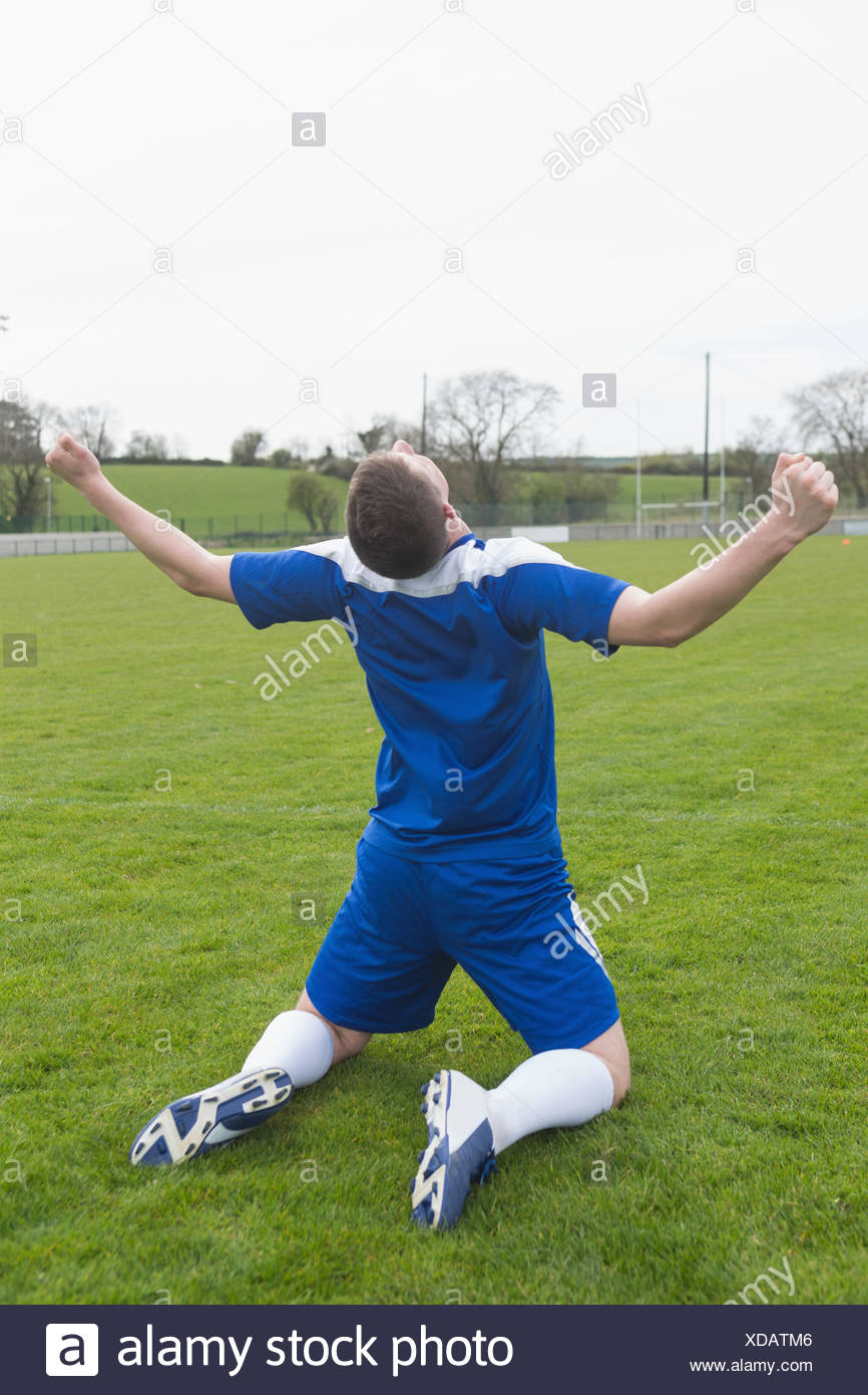Boy Football Player Sitting In High Resolution Stock Photography and ...