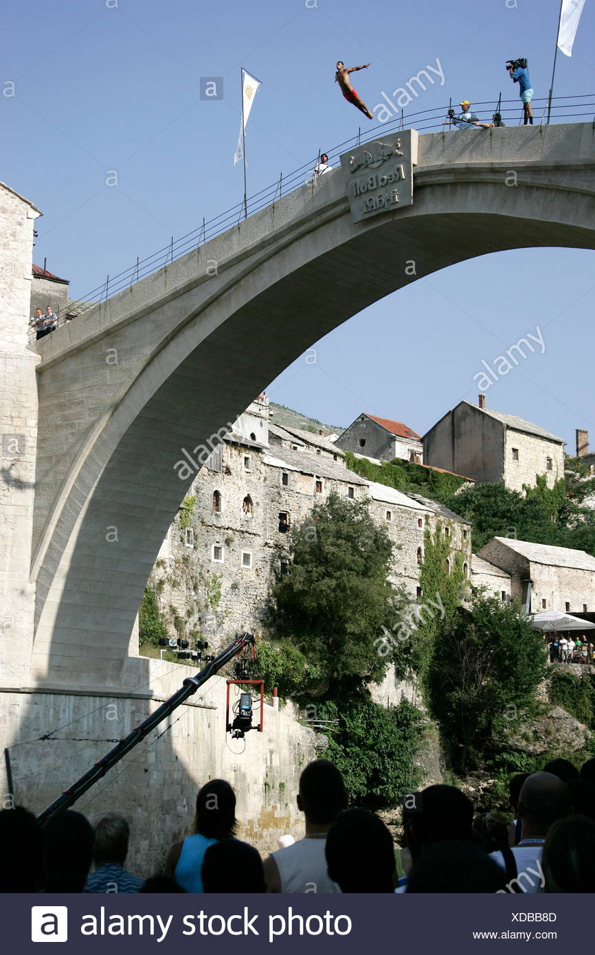 Mostar Bridge Dive High Resolution Stock Photography and Images - Alamy
