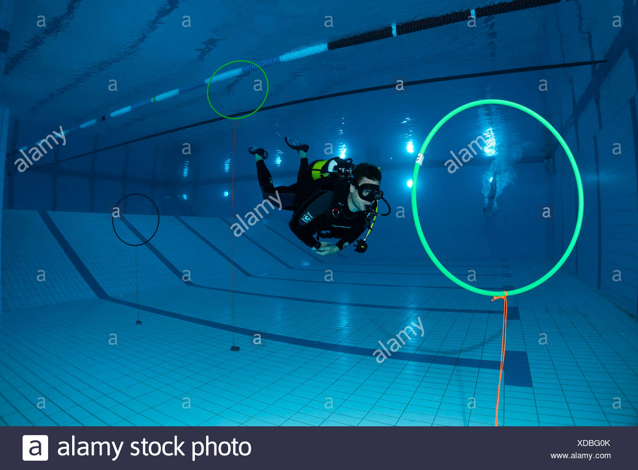 Scuba Diver In Swimming Pool High Resolution Stock Photography and ...