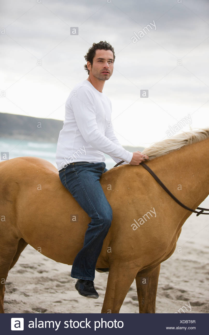Man Riding Horse Bareback In High Resolution Stock Photography and ...