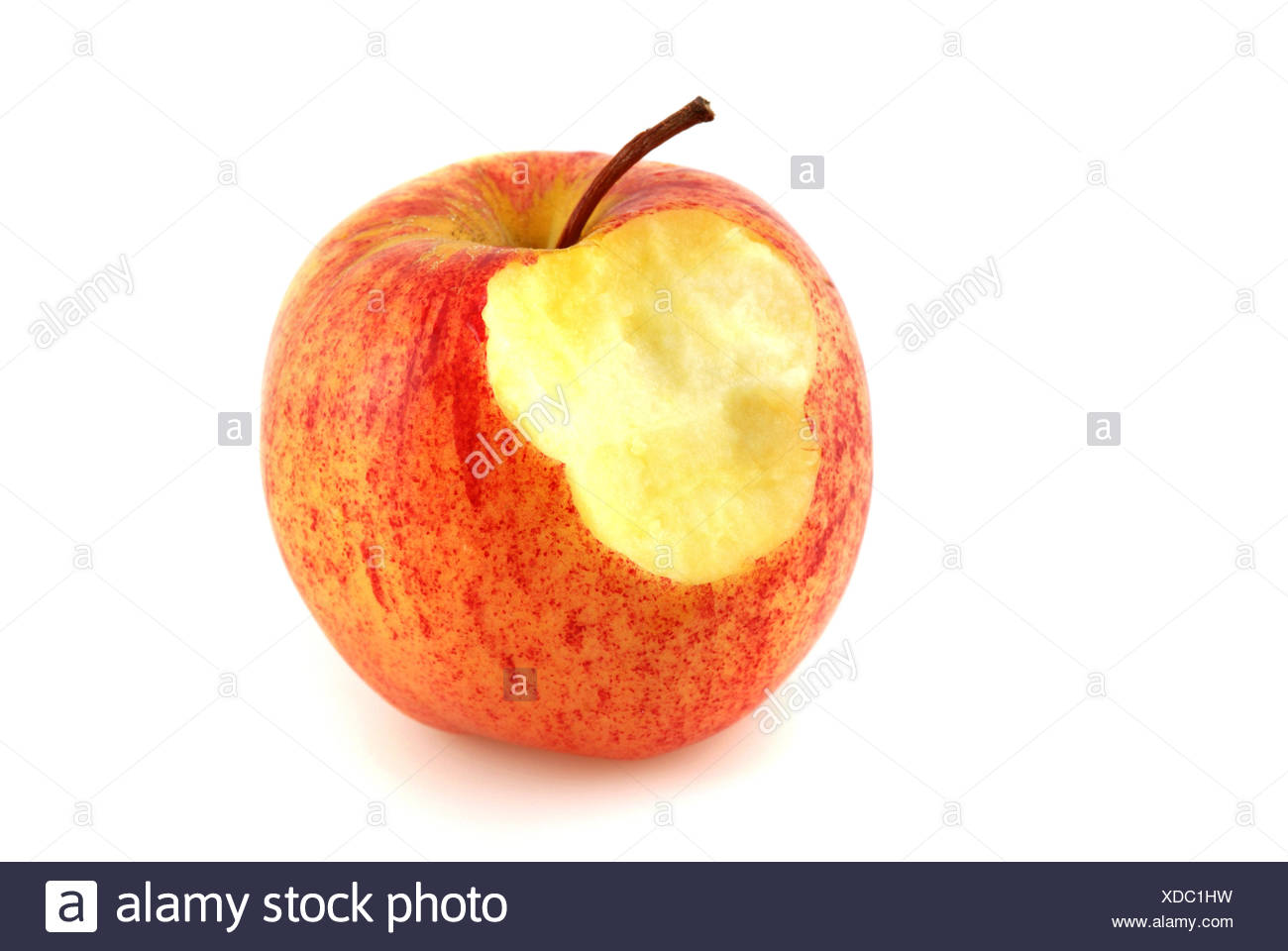 Apfel Angebissen Stock Photos & Apfel Angebissen Stock Images - Alamy