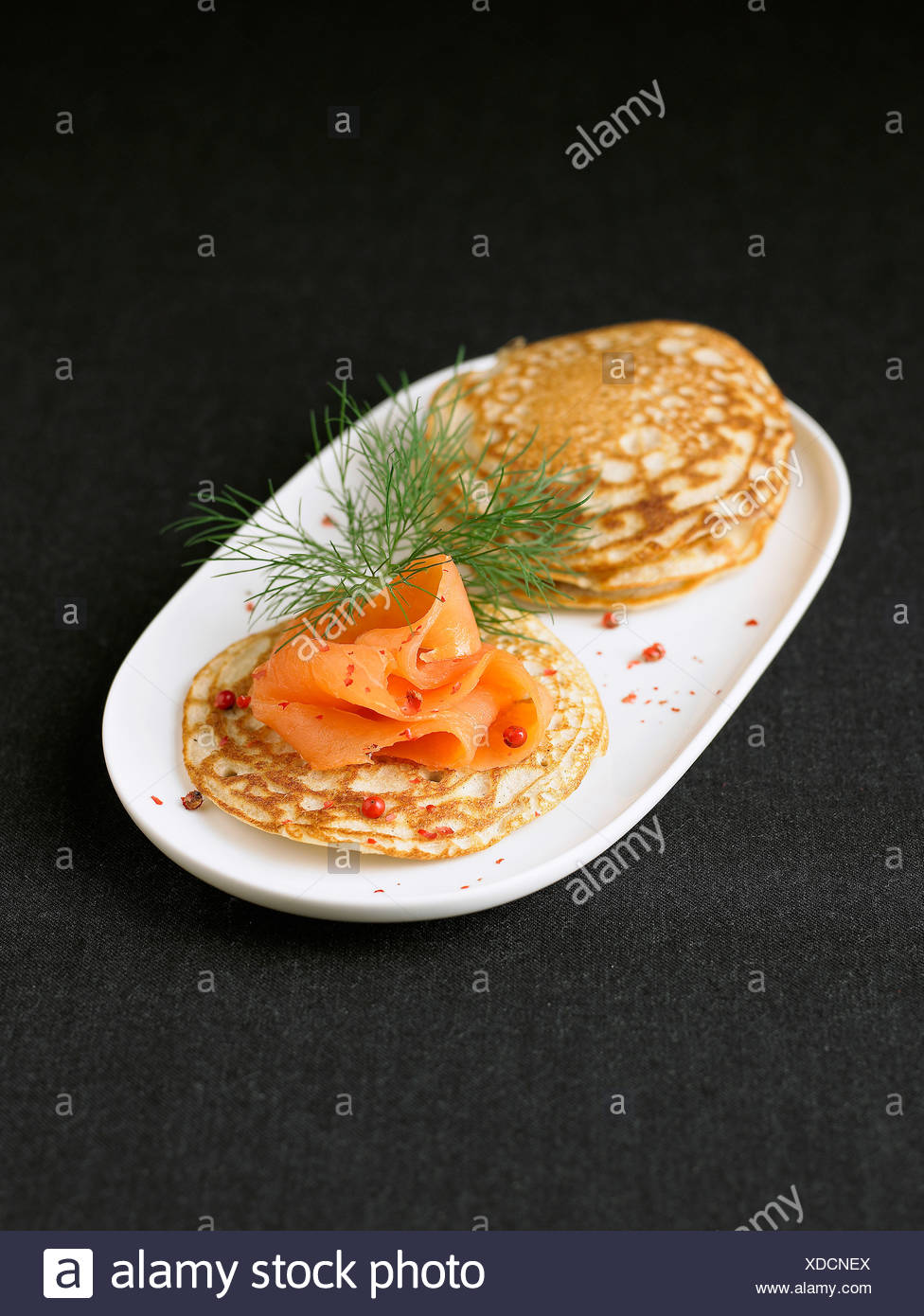 Blinis Smoked Salmon Stock Photos & Blinis Smoked Salmon Stock Images ...