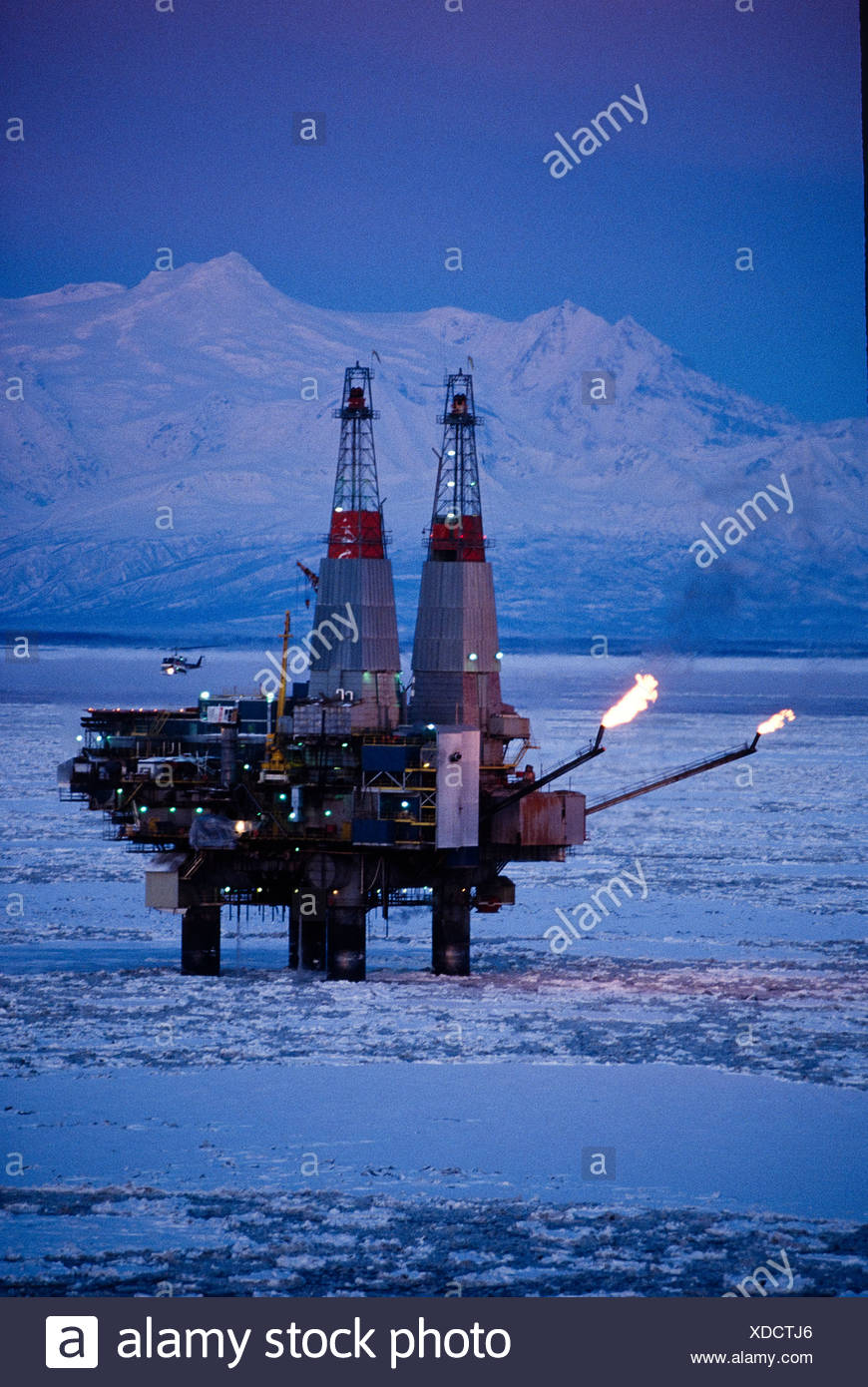 Drilling Platform Cook Inlet Stock Photos & Drilling Platform Cook ...