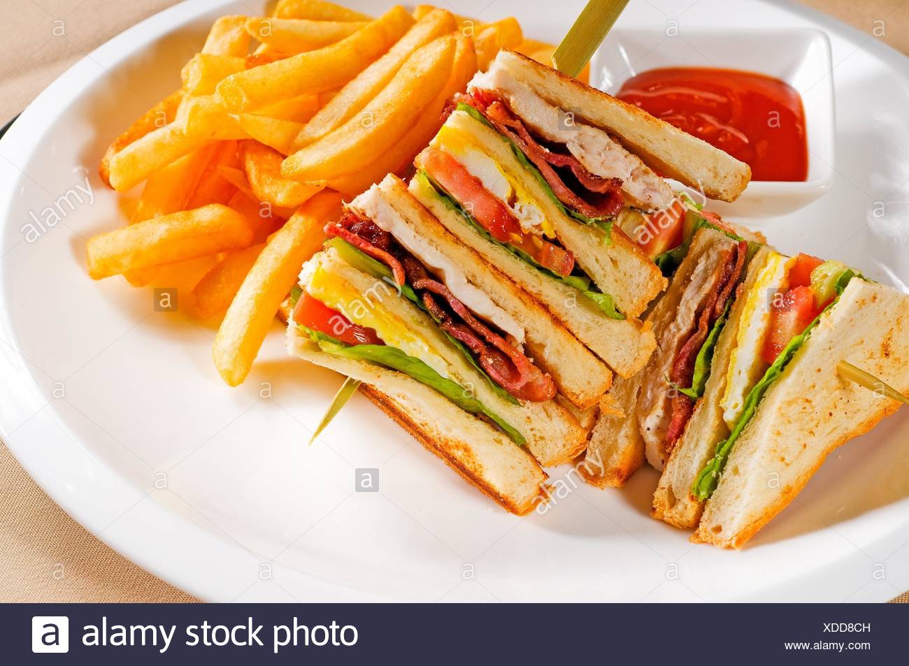 Triple Decker Sandwich High Resolution Stock Photography and Images - Alamy