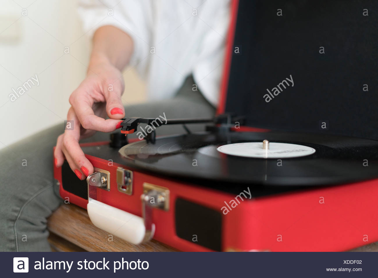 Red Record Player High Resolution Stock Photography and Images - Alamy