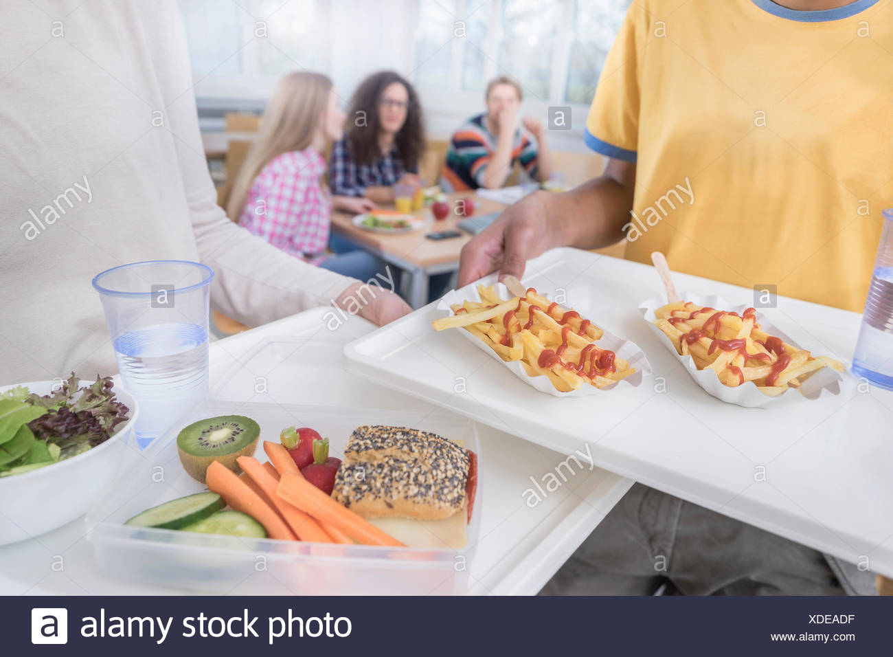 Pupils Having Lunch At High Resolution Stock Photography and Images - Alamy