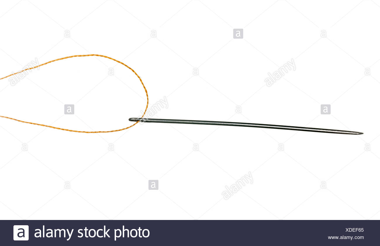 Thread Through Needle High Resolution Stock Photography and Images - Alamy