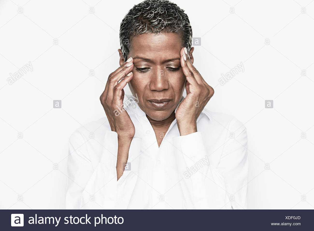 Hand Hands On Head High Resolution Stock Photography and Images - Alamy