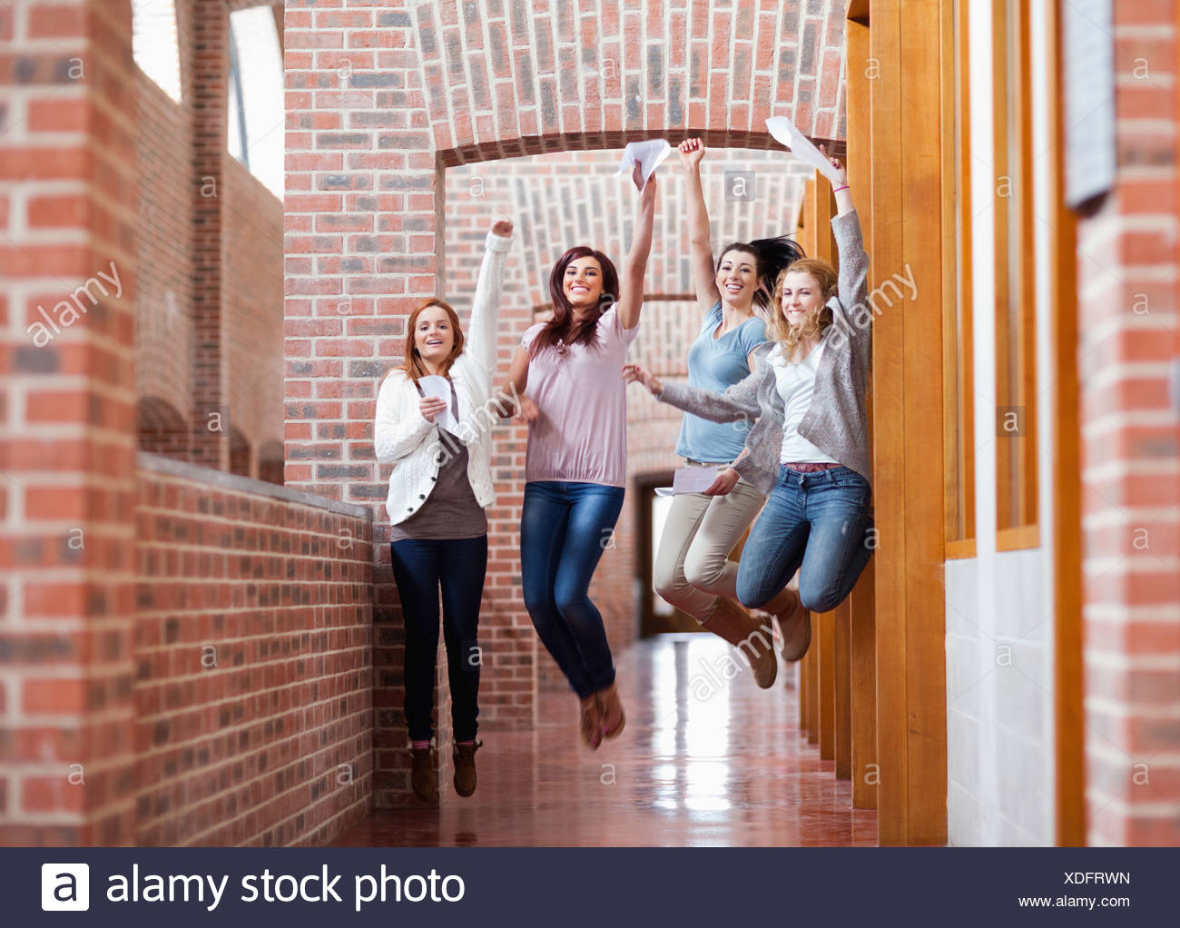 School Students Jumping Stock Photos & School Students Jumping Stock ...