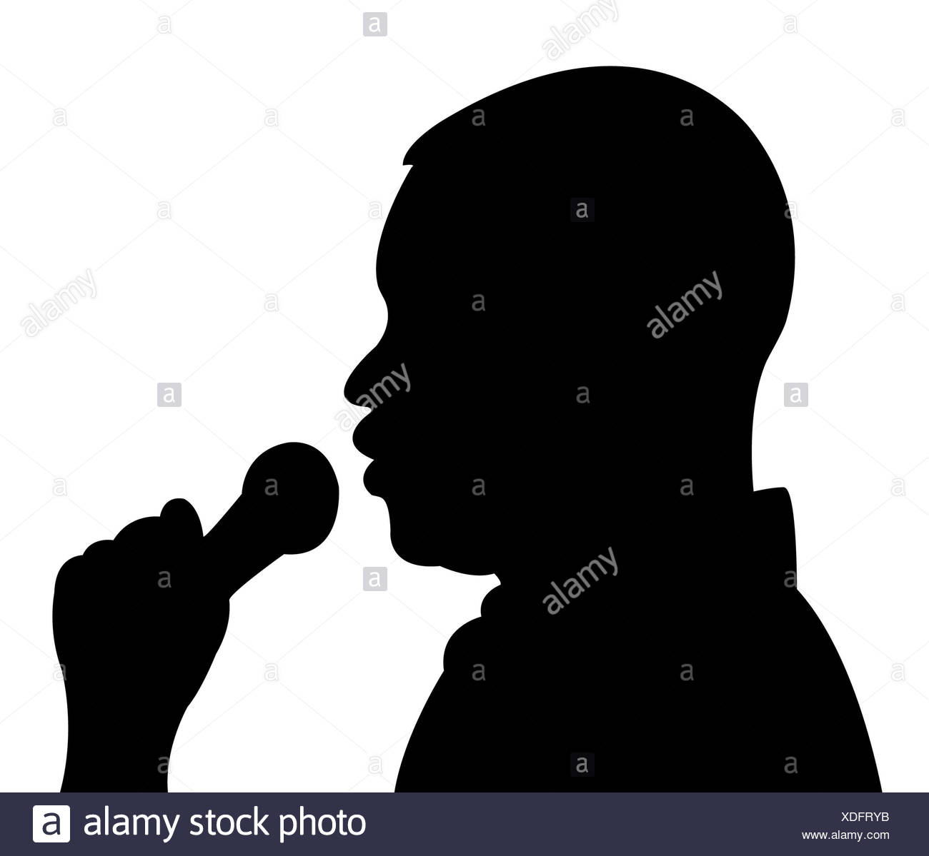 Man Interview Microphone High Resolution Stock Photography and Images ...