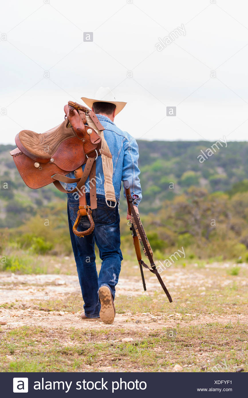 Cowboy With Rifle High Resolution Stock Photography and Images - Alamy