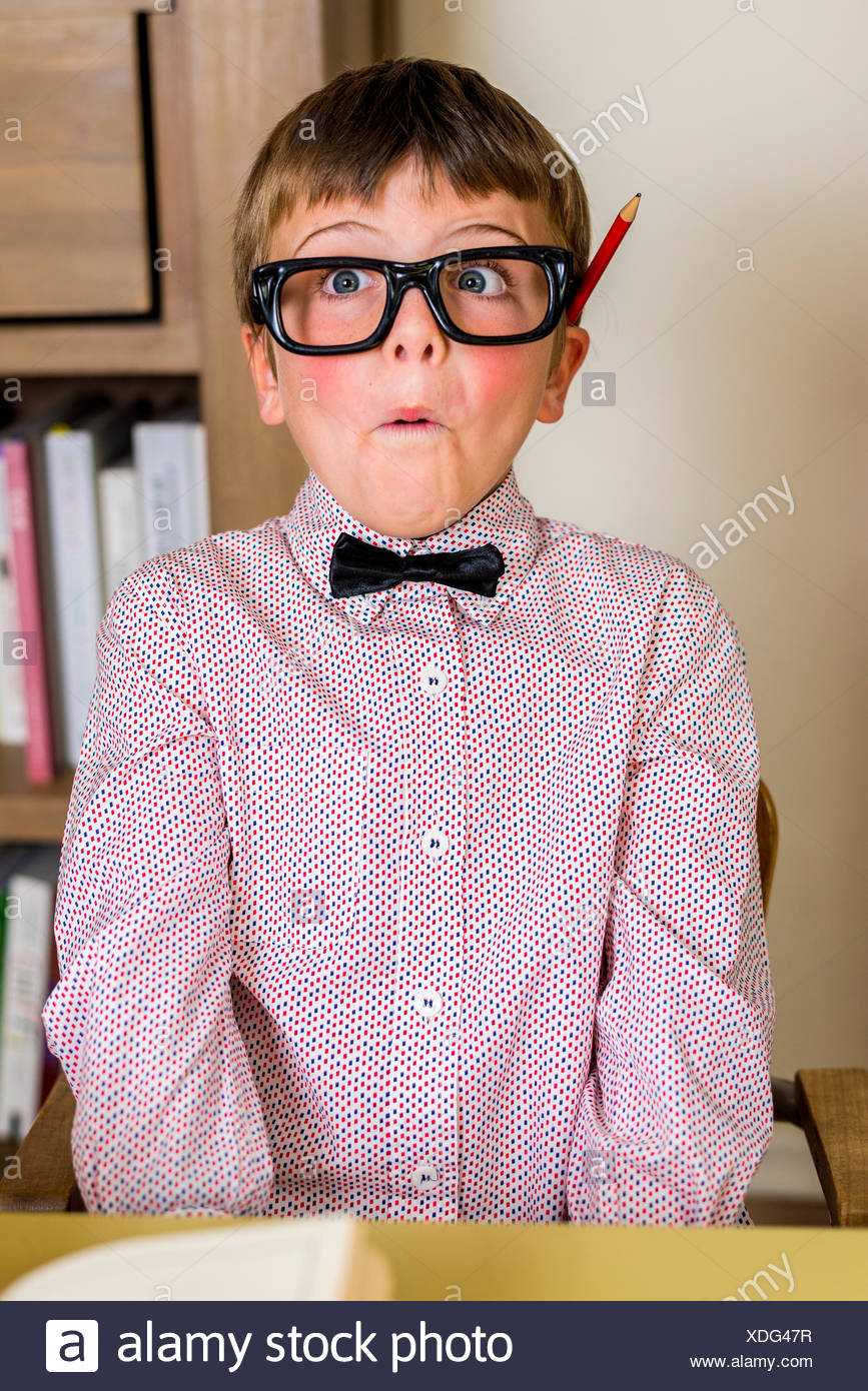 Nerdy Child Stock Photos & Nerdy Child Stock Images - Alamy