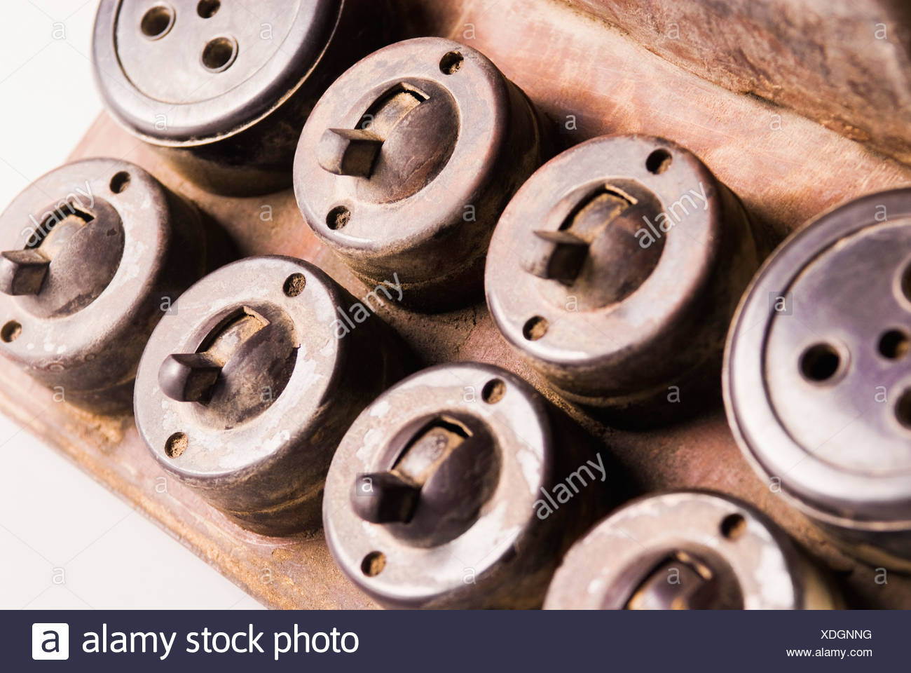 Old Rusty Worn Light Switch High Resolution Stock Photography and ...