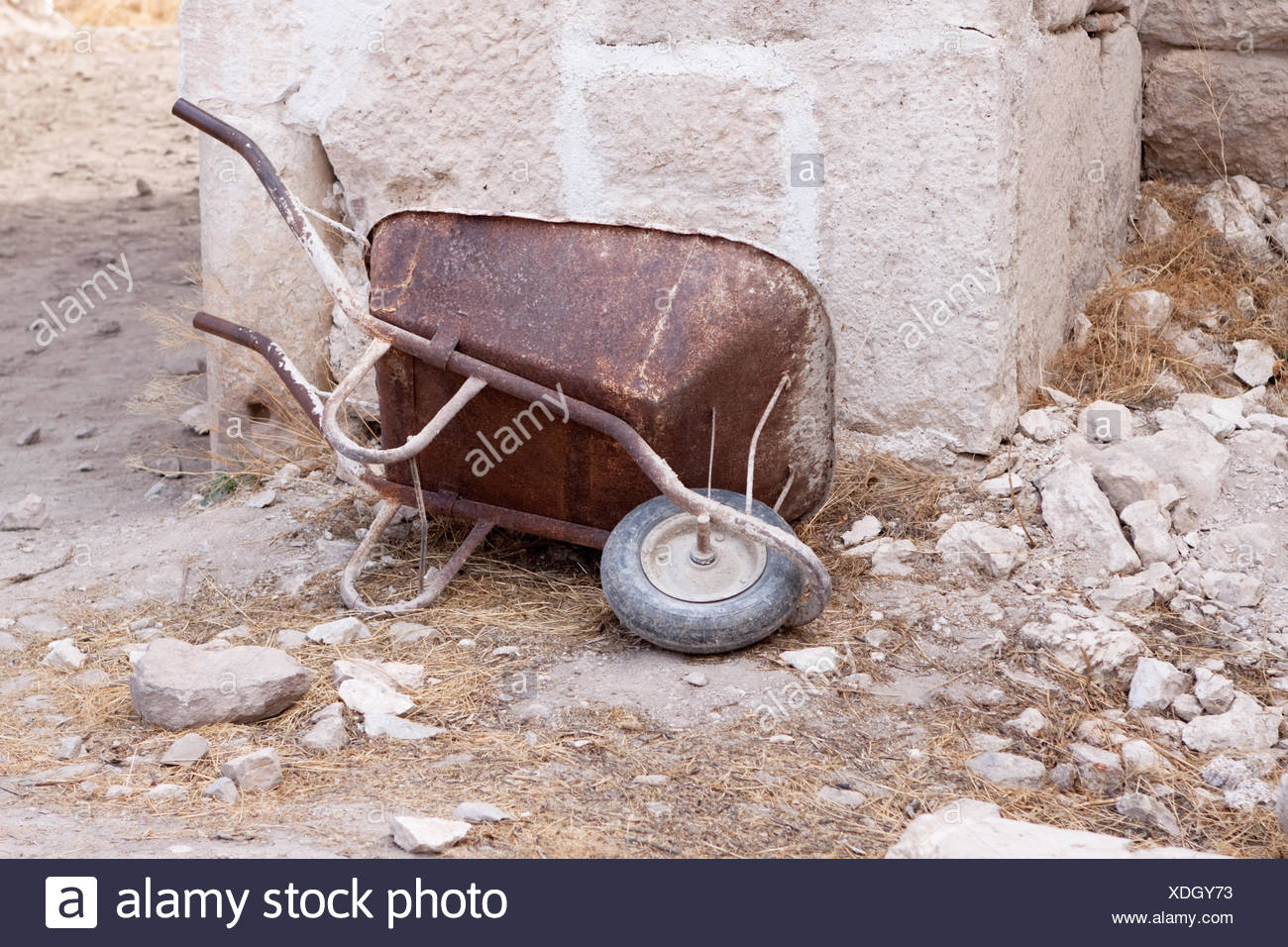 Old Metal Wheelbarrow High Resolution Stock Photography and Images - Alamy
