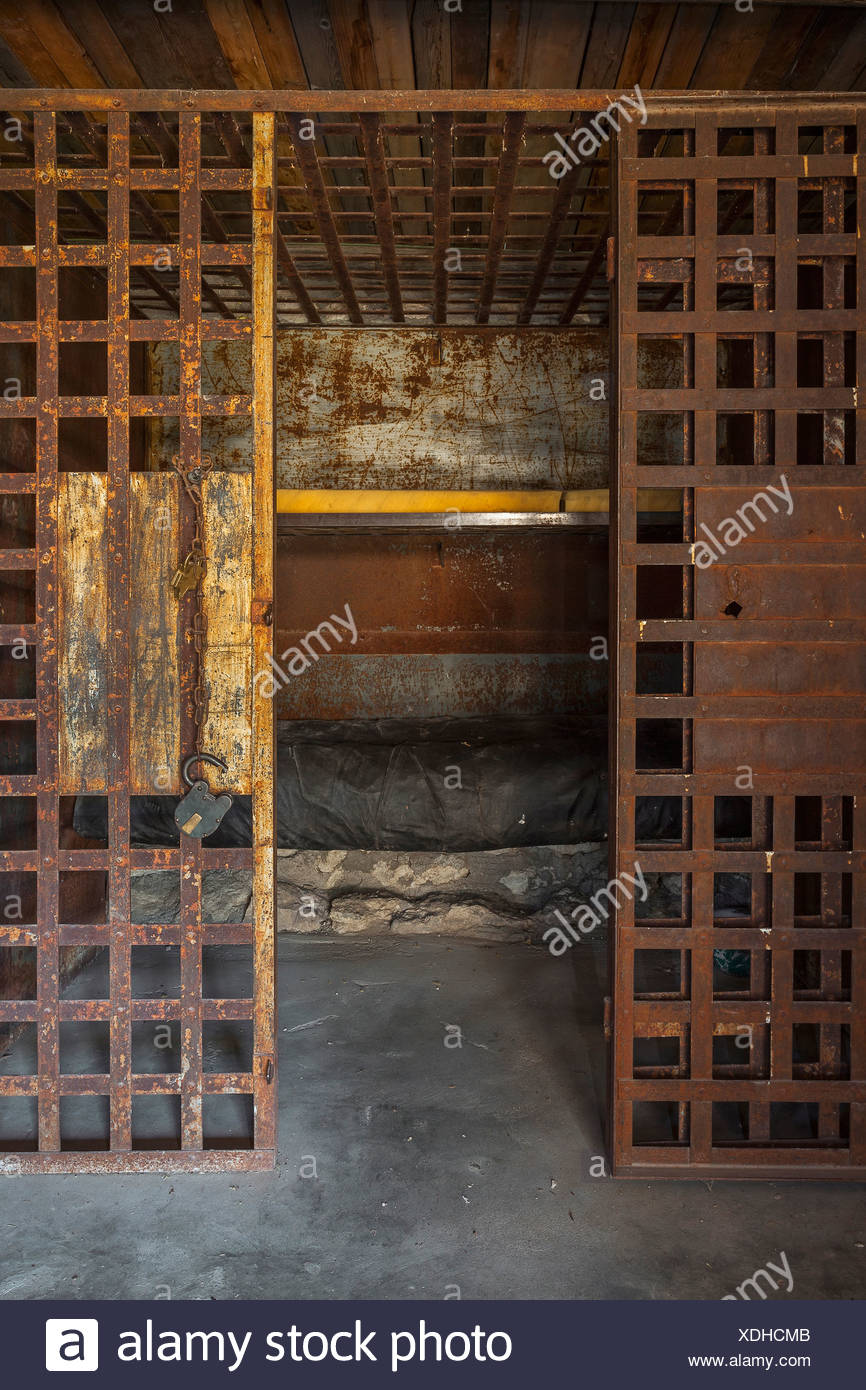 Old Wild West Jail Door Stock Photos & Old Wild West Jail Door Stock ...
