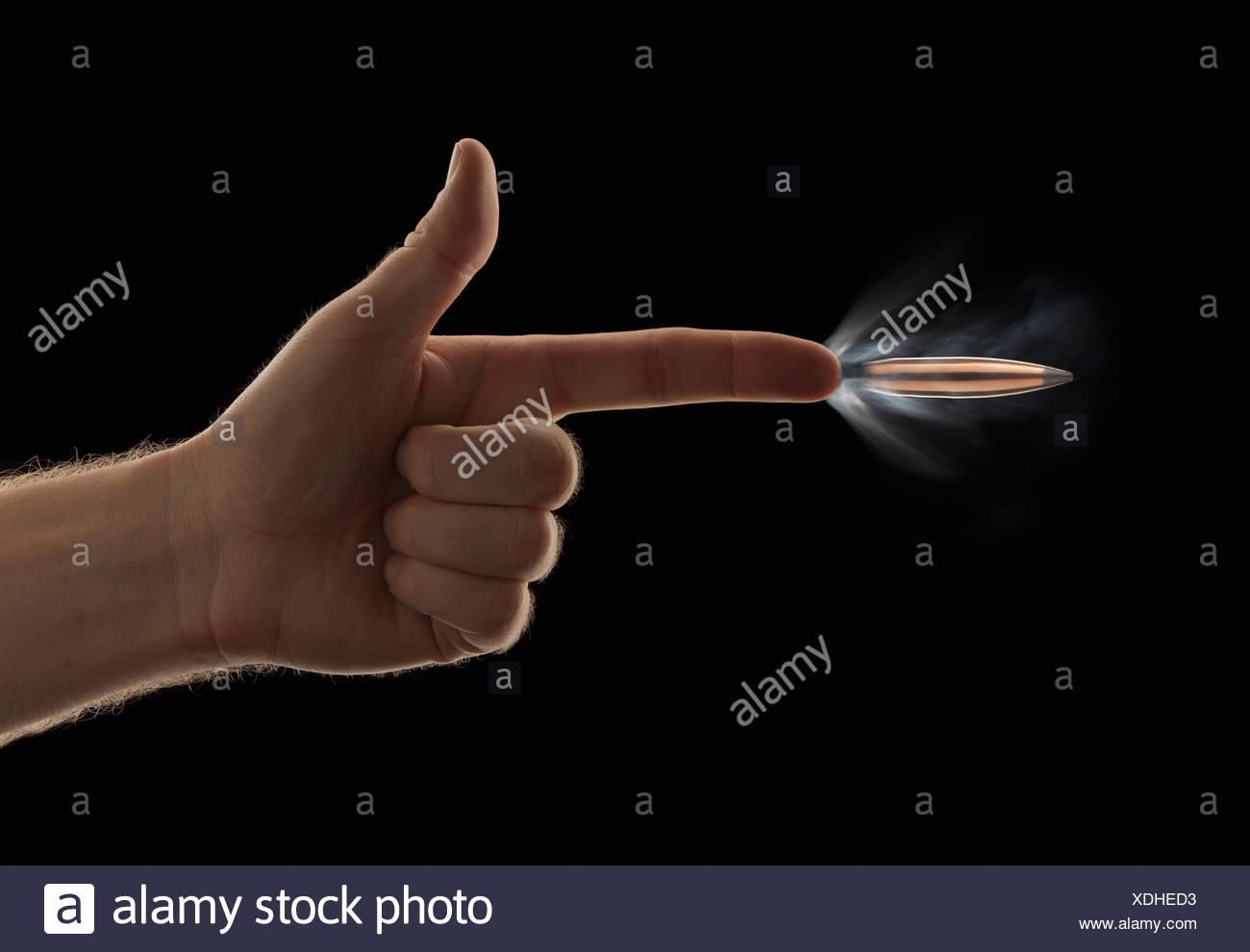 Hand Pointing Gun High Resolution Stock Photography and Images - Alamy