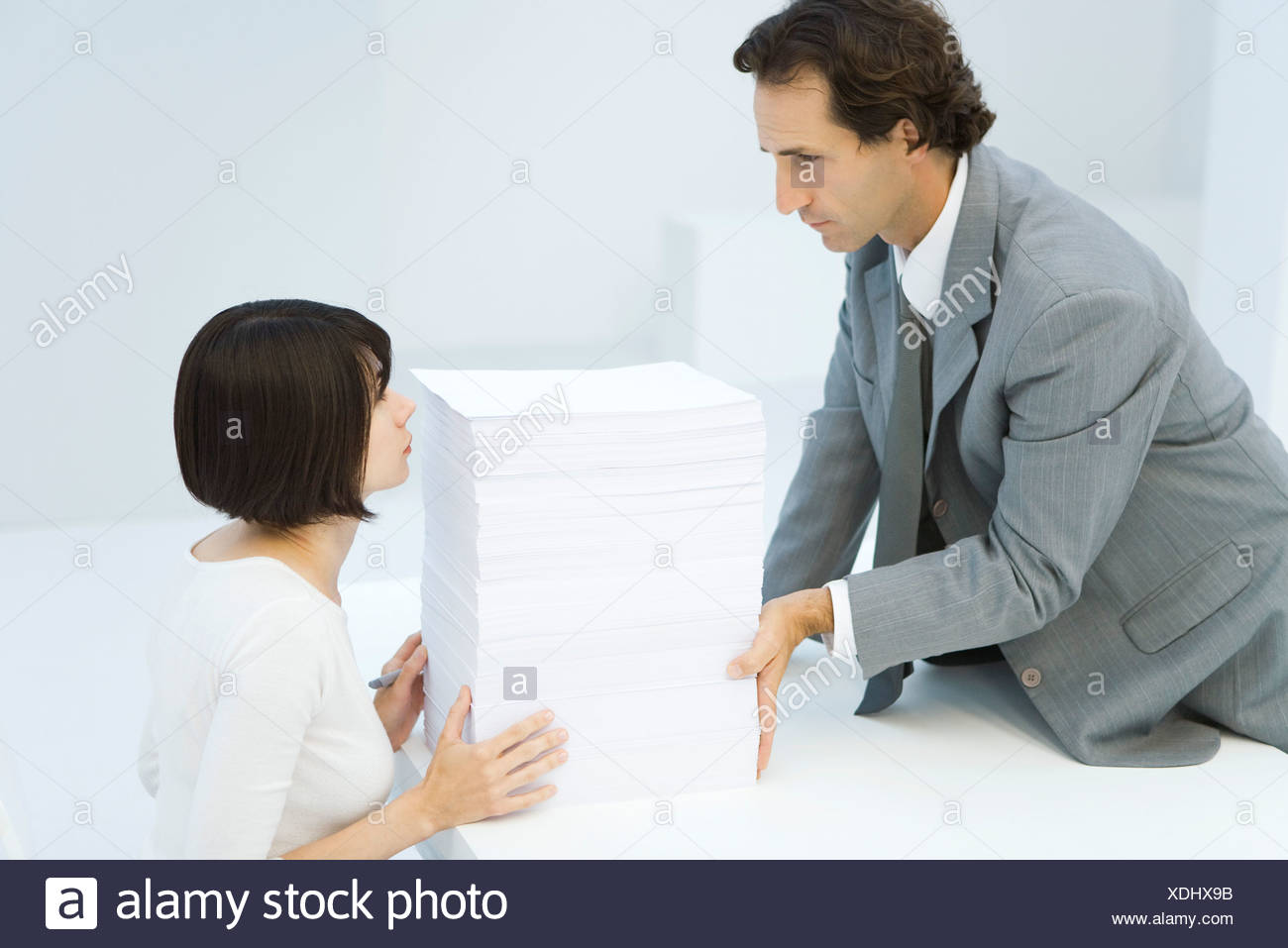 Office Paper Piles High Resolution Stock Photography and Images - Alamy