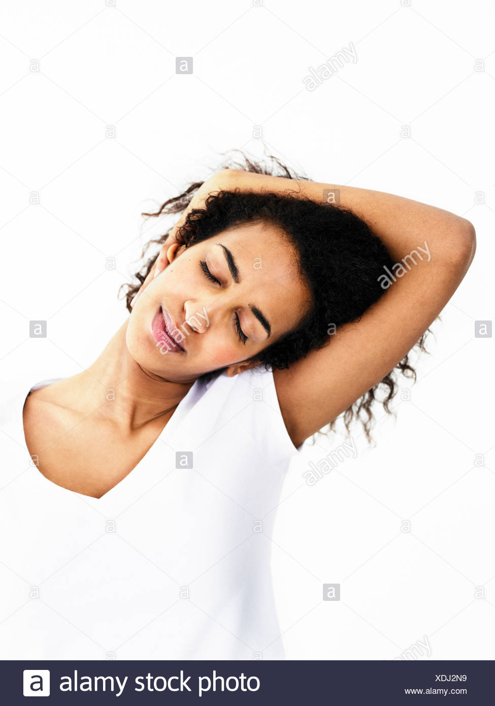 Neck Stretching High Resolution Stock Photography and Images - Alamy