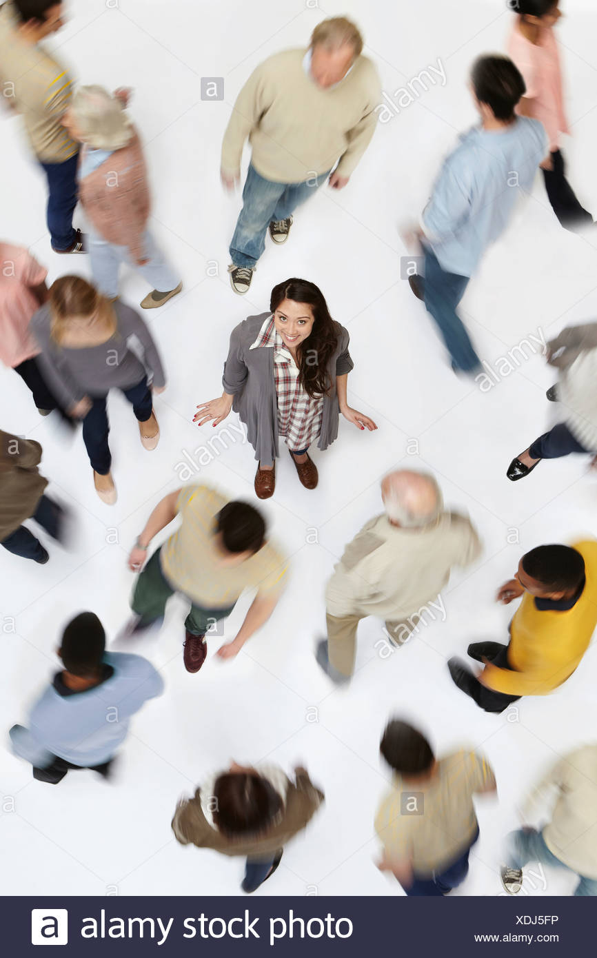 Crowd Of People Above View High Resolution Stock Photography and Images ...