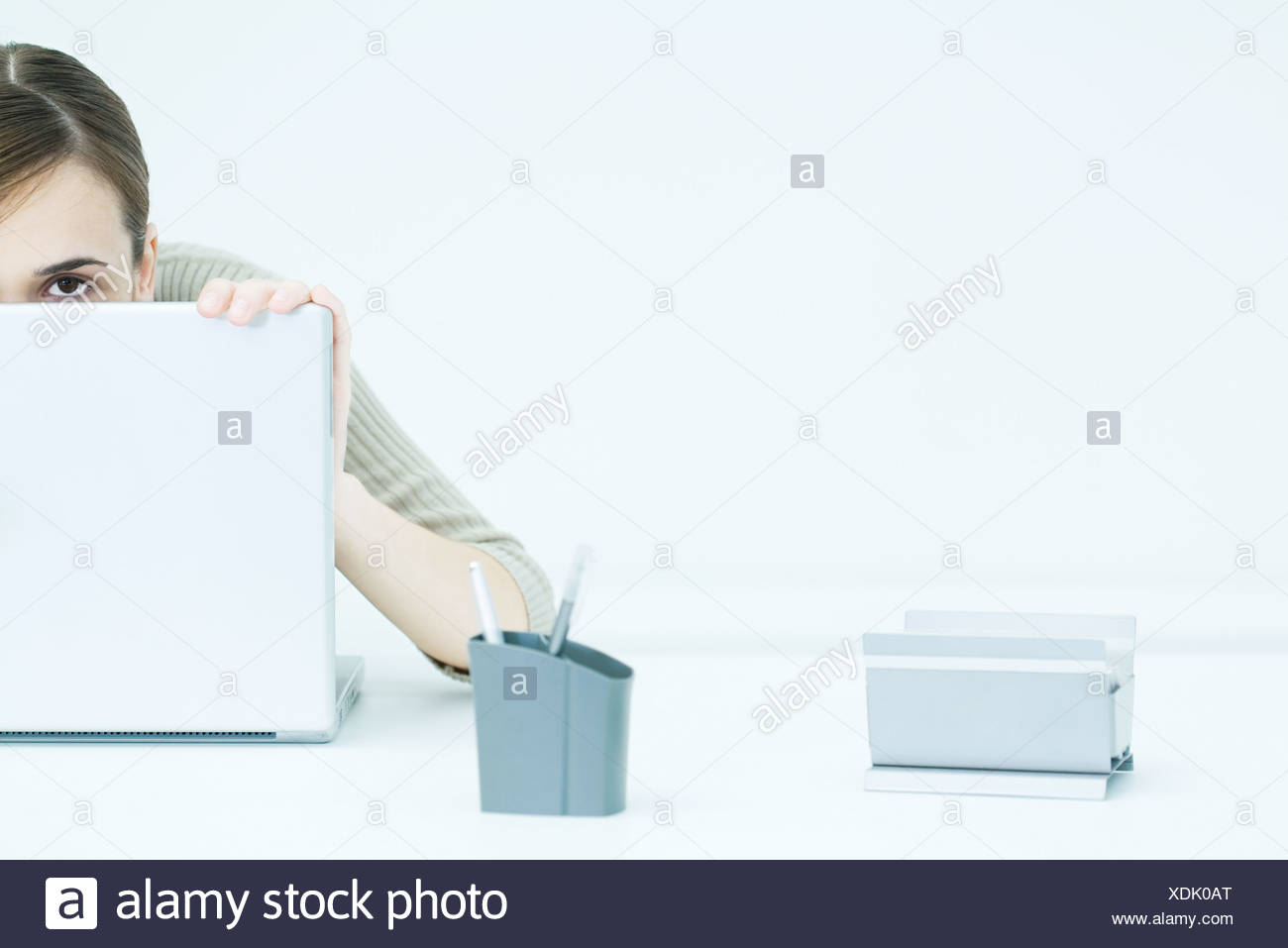 Peeking Over Desk High Resolution Stock Photography and Images - Alamy