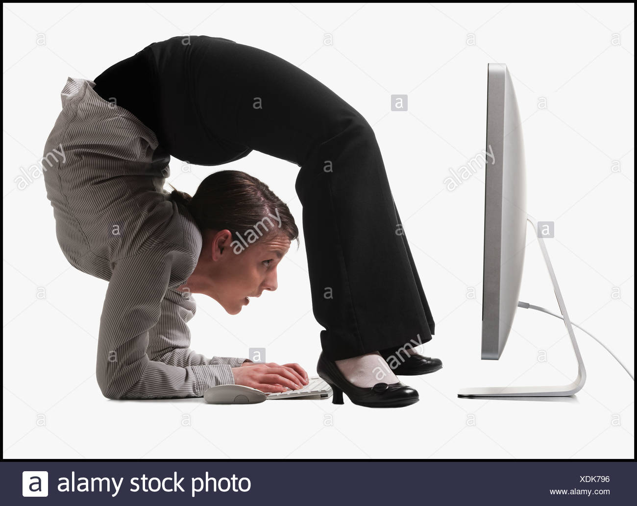 Bent Over Backwards High Resolution Stock Photography and Images - Alamy