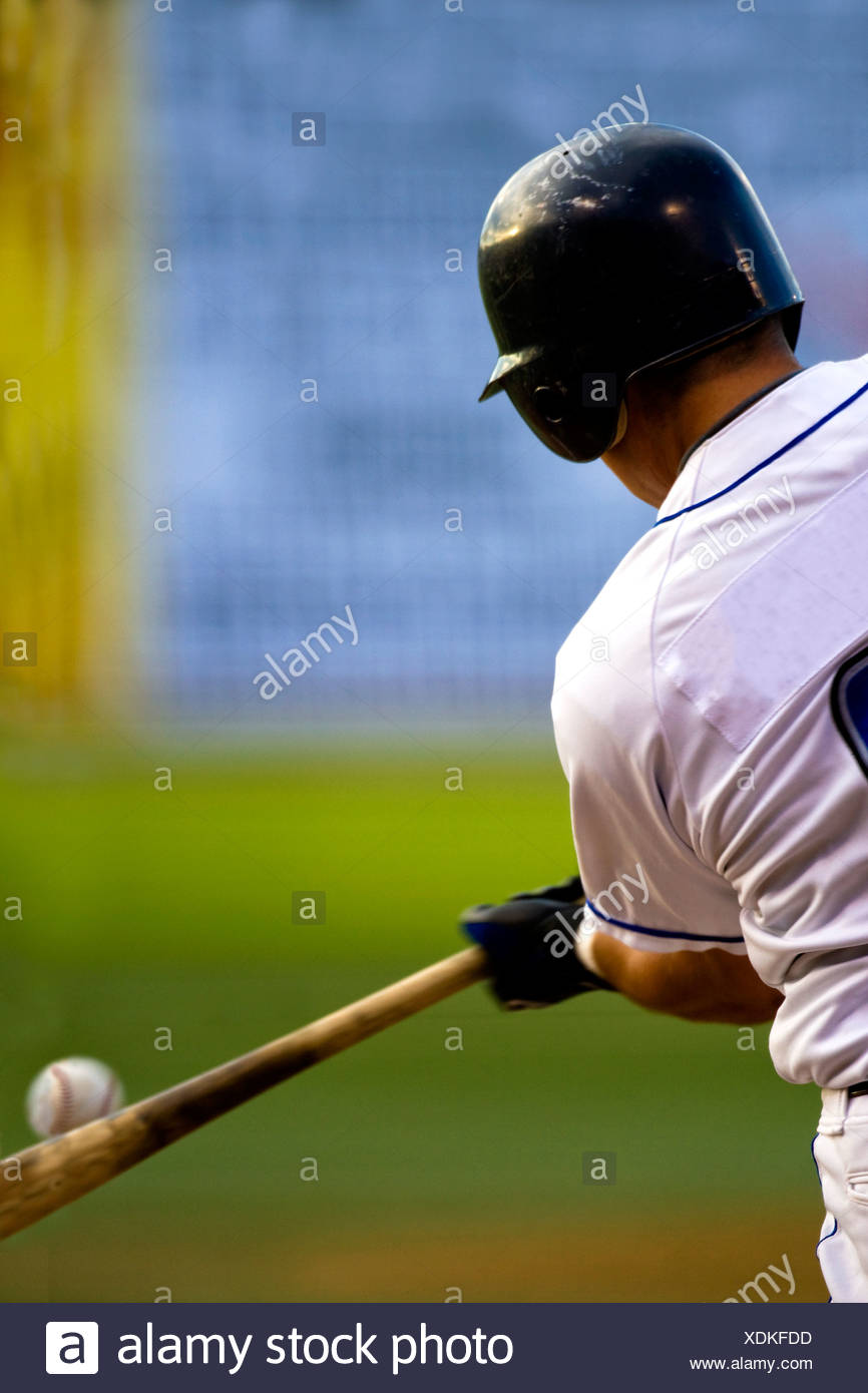 Baseball Player Swinging A Bat People High Resolution Stock Photography ...