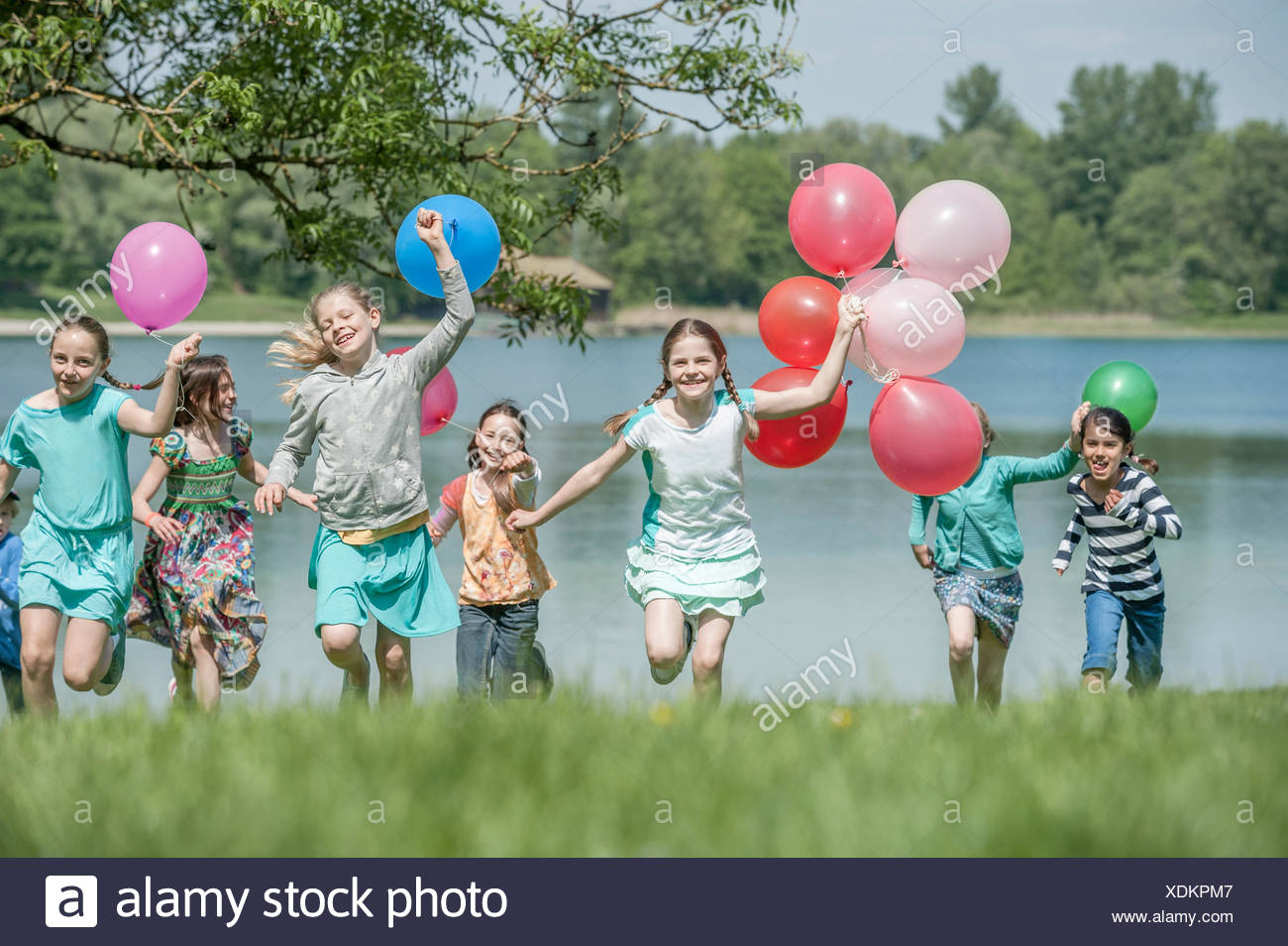Children With Balloons High Resolution Stock Photography and Images - Alamy