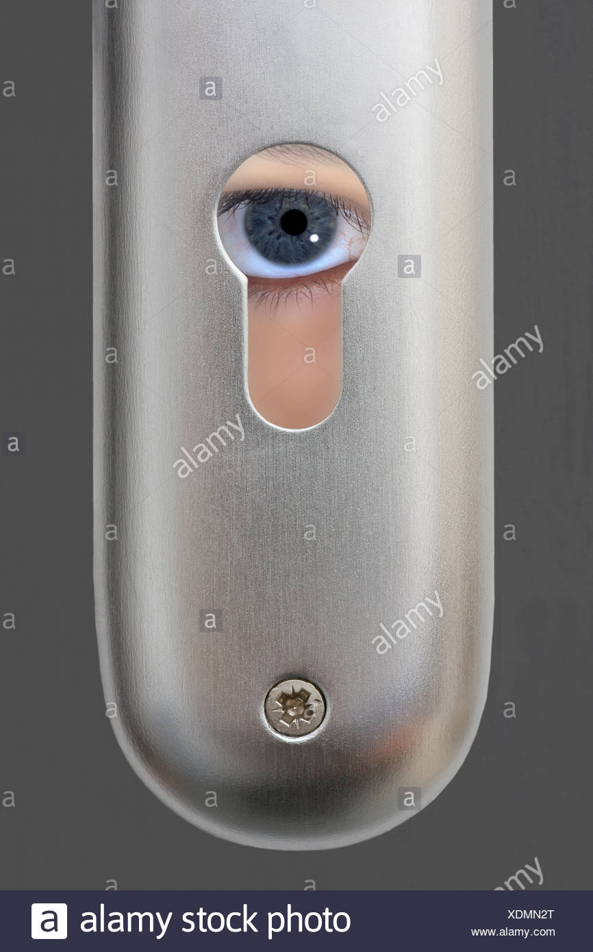 Looking Through The Keyhole Stock Photos & Looking Through The Keyhole ...