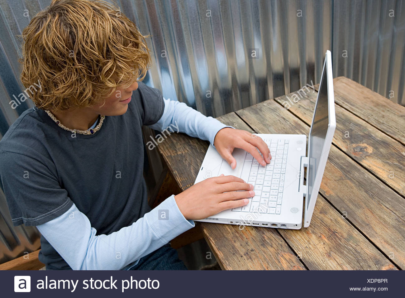 Boy Computer Typing High Resolution Stock Photography and Images - Alamy