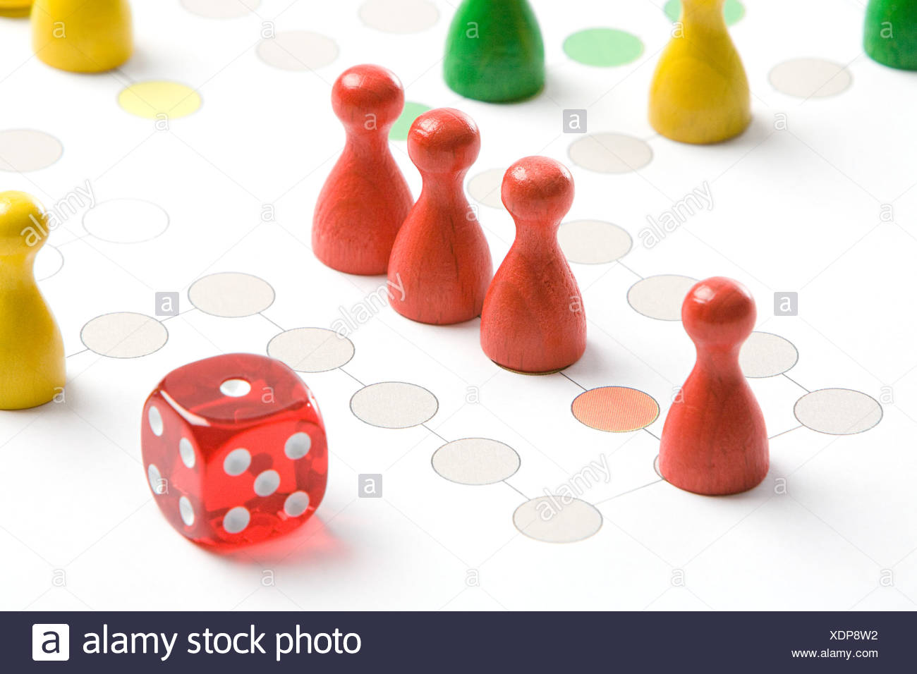 Board Game Pieces Coloured Stock Photos & Board Game Pieces Coloured ...