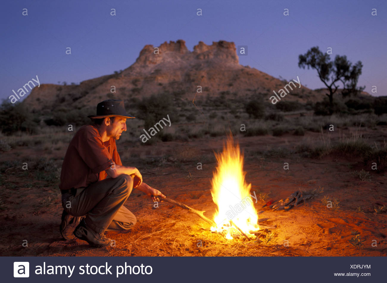 Campfire Outback Australia Stock Photos & Campfire Outback Australia ...